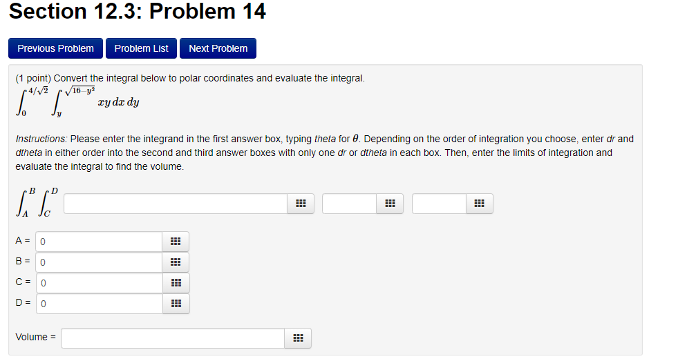 Solved Section 12.3: Problem 14 Previous Problem Problem | Chegg.com