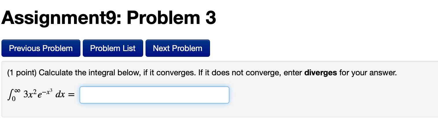 Solved Assignment9: Problem 3 Previous Problem Problem List | Chegg.com