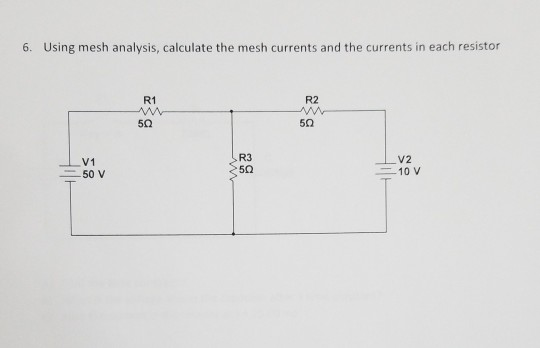 Solved Using mesh analysis, calculate the mesh currents and | Chegg.com