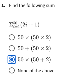 Solved 1. Find the following sum | Chegg.com