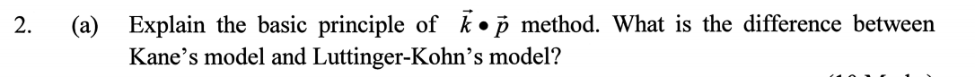 Solved 2. (a) Explain the basic principle of kop method. | Chegg.com