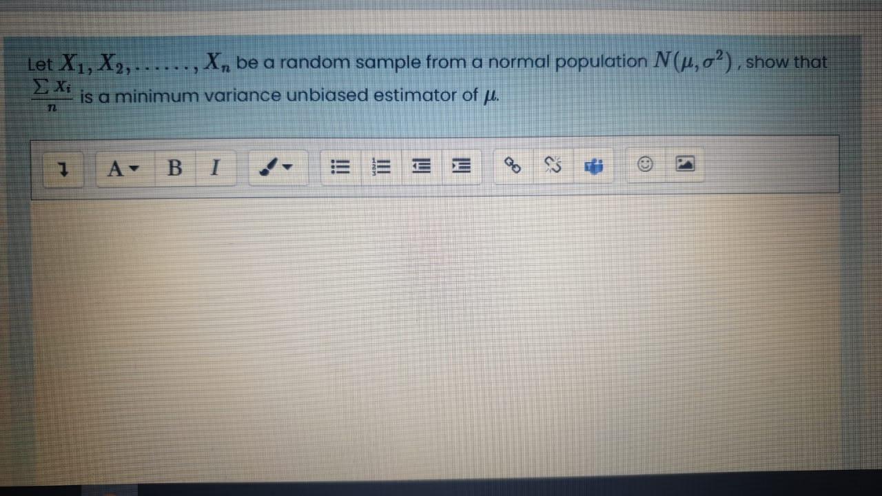 Solved Let X1, X2,-....., X, be a random sample from a | Chegg.com