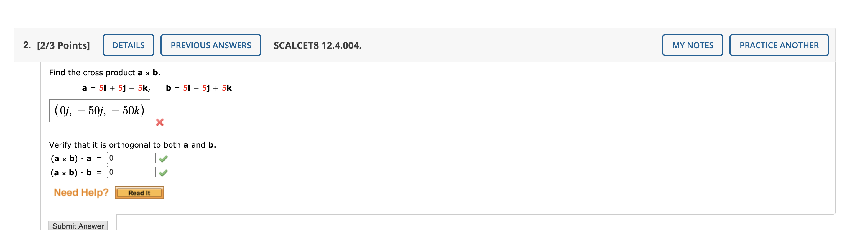 Solved 2. [2/3 Points] DETAILS PREVIOUS ANSWERS SCALCET8 | Chegg.com