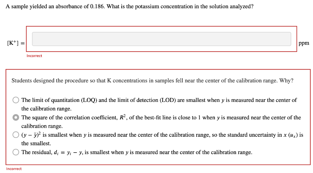 Solved Calibration curve. Students at St. John Fisher | Chegg.com