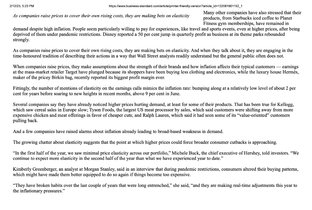 Solved 2) Identify two products with elastic demand and two | Chegg.com