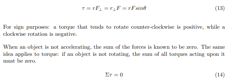 τ=rF⊥=r⊥F=rFsinθ For sign purposes: a torque that | Chegg.com