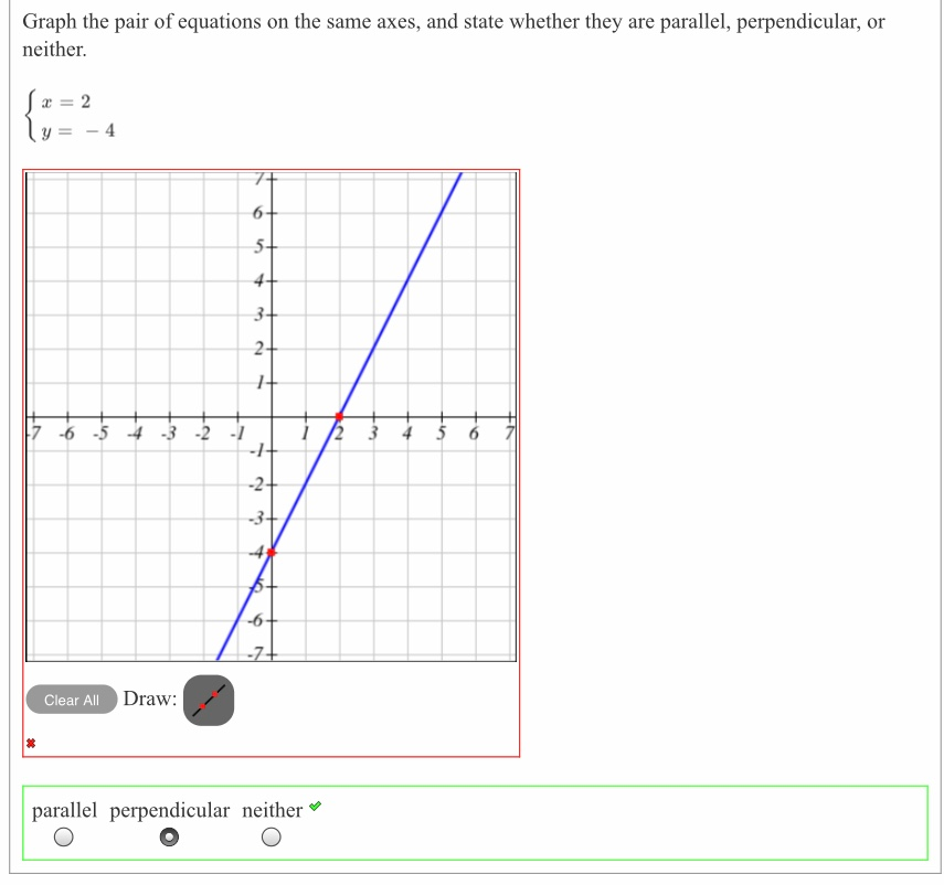 Solved Graph the pair of equations on the same axes, and | Chegg.com