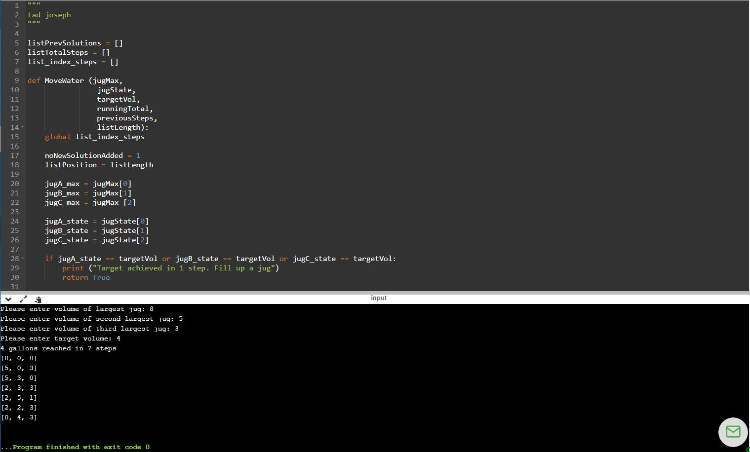 You are given three jugs J1, J2 and J3 with capacity | Chegg.com