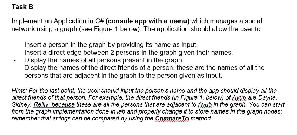 Solved Can you please help with task C below creating | Chegg.com