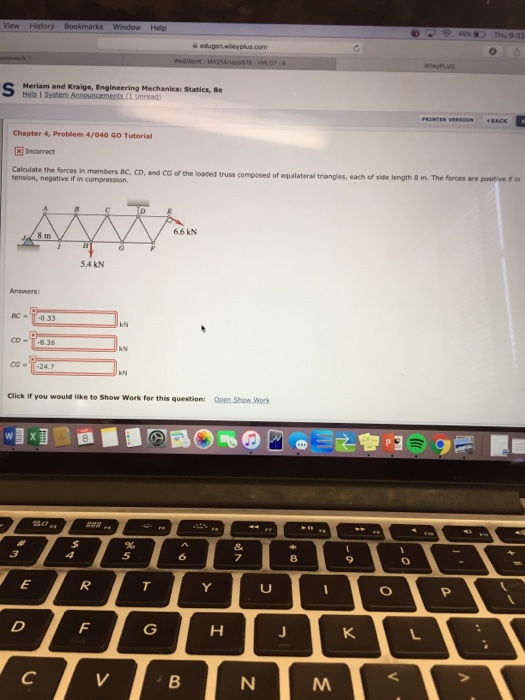 Solved Meriam and Kraige, Engineering Mechanics: Statics,8 | Chegg.com