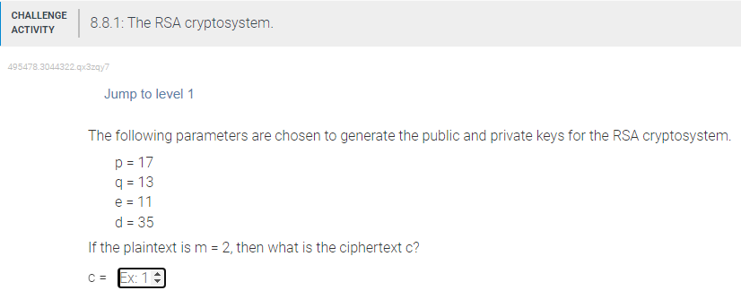 Solved The following parameters are chosen to generate the | Chegg.com