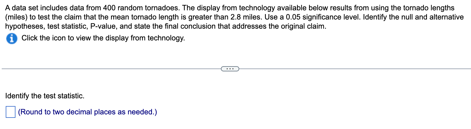 Solved A data set includes data from 400 random tornadoes. | Chegg.com