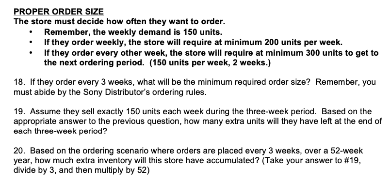 Solved Economic Order Quantity Exercise (25 Points) SCM 300 | Chegg.com