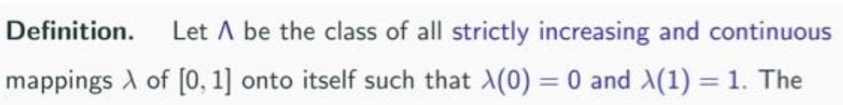 Solved Definition. Let Λ be the class of all strictly | Chegg.com