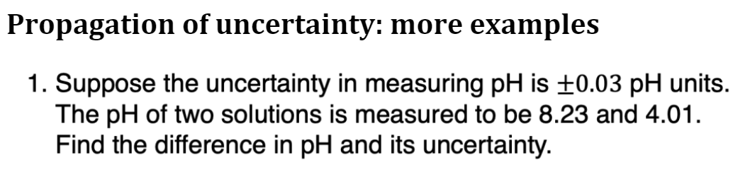 Solved Propagation of uncertainty: more examples 1. Suppose | Chegg.com