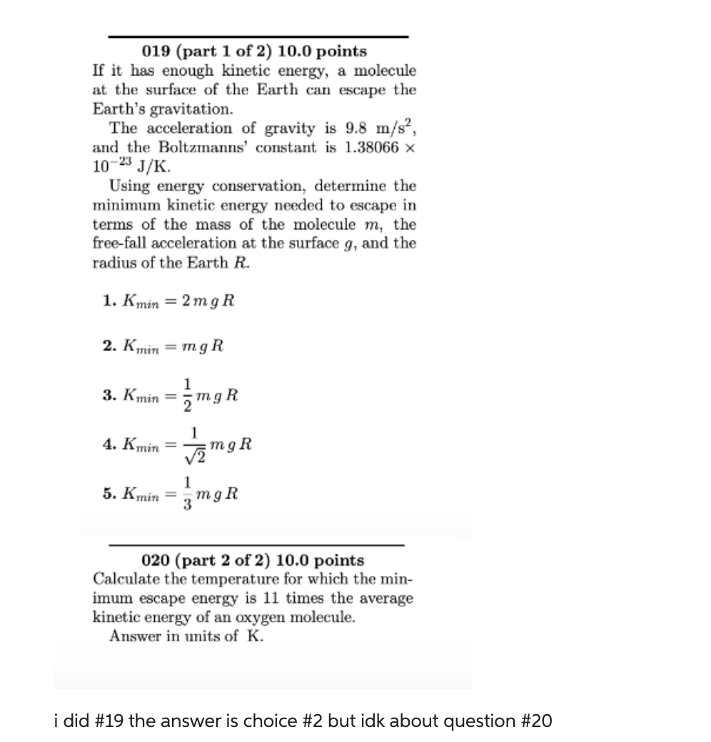 Solved 019 (part 1 of 2) 10.0 points If it has enough | Chegg.com