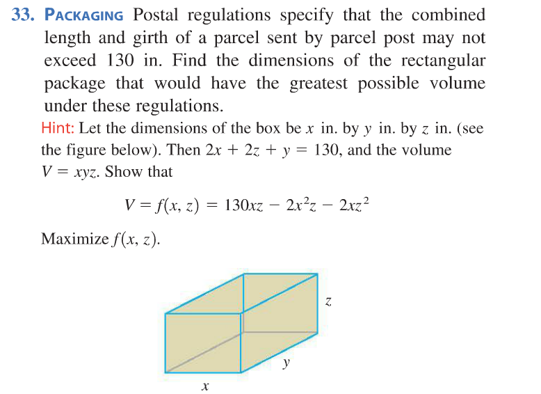 Solved PACKAGING Postal regulations specify that the | Chegg.com