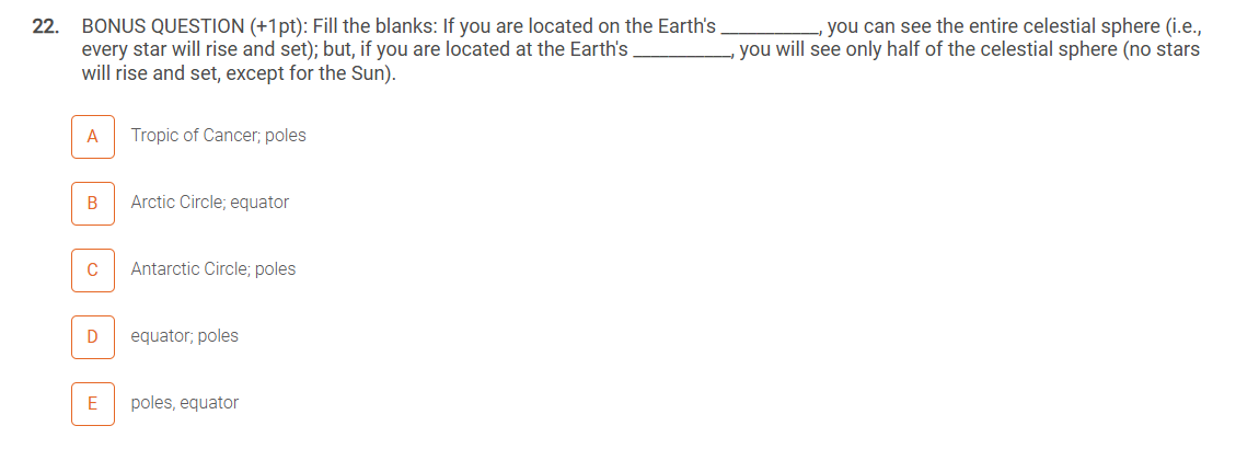 Solved BONUS QUESTION (+1pt): Fill the blanks: If you are | Chegg.com
