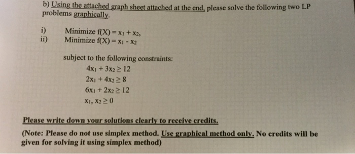Solved 5 A Formulate The Following Optimization Problem As