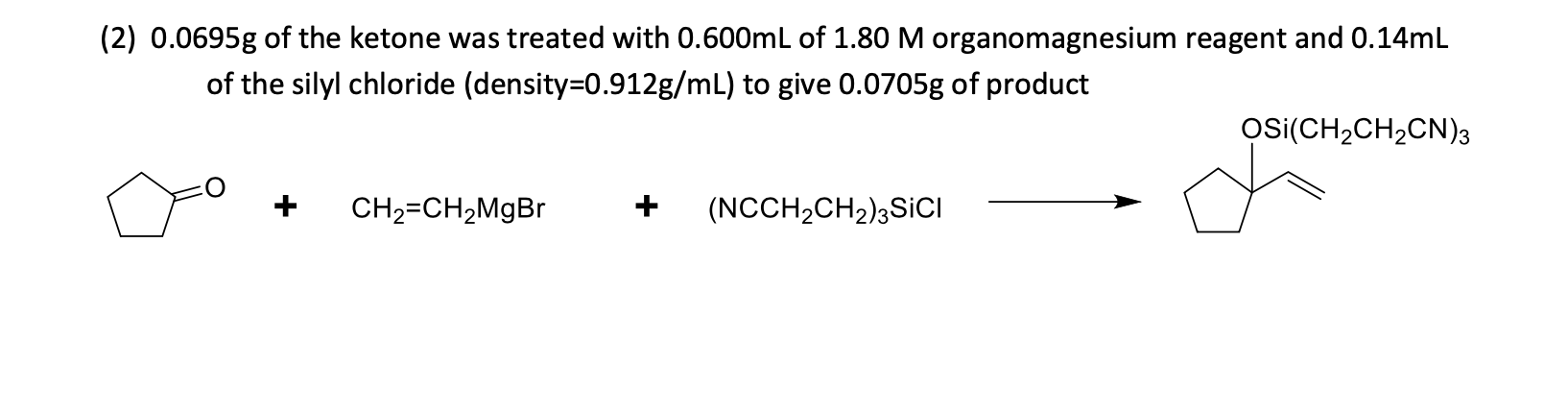 Solved Make a table of reagents, with columns for amount | Chegg.com