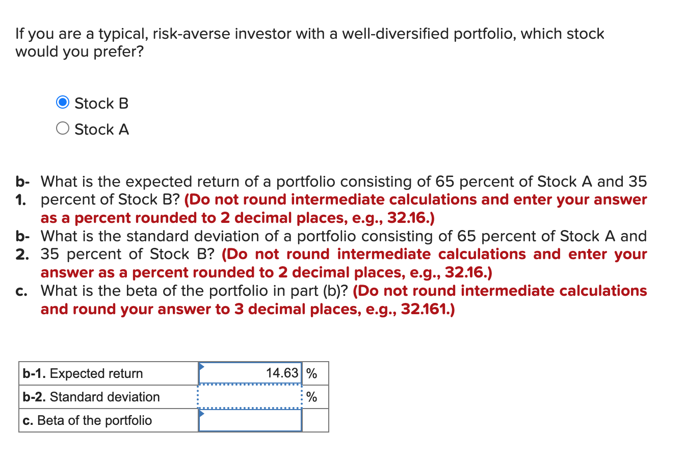 Solved There are two stocks in the market, Stock A and Stock | Chegg.com