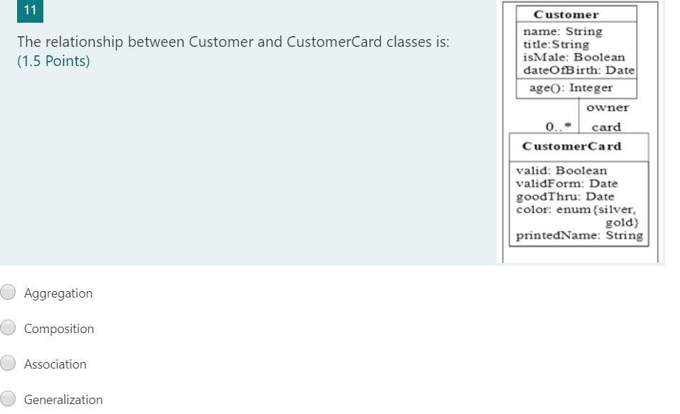 Solved 11 Customer The relationship between Customer and | Chegg.com