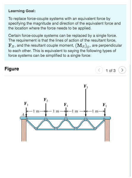 Solved Learning Goal: To replace force-couple systems with | Chegg.com