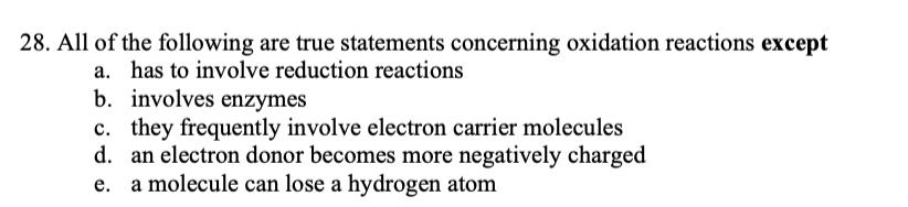 Solved 28. All of the following are true statements | Chegg.com