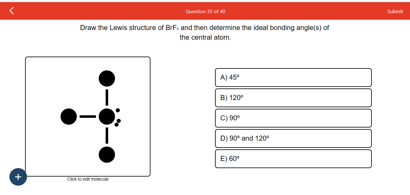 Solved BrF3Draw the Lewis structure of BrF3 and then | Chegg.com