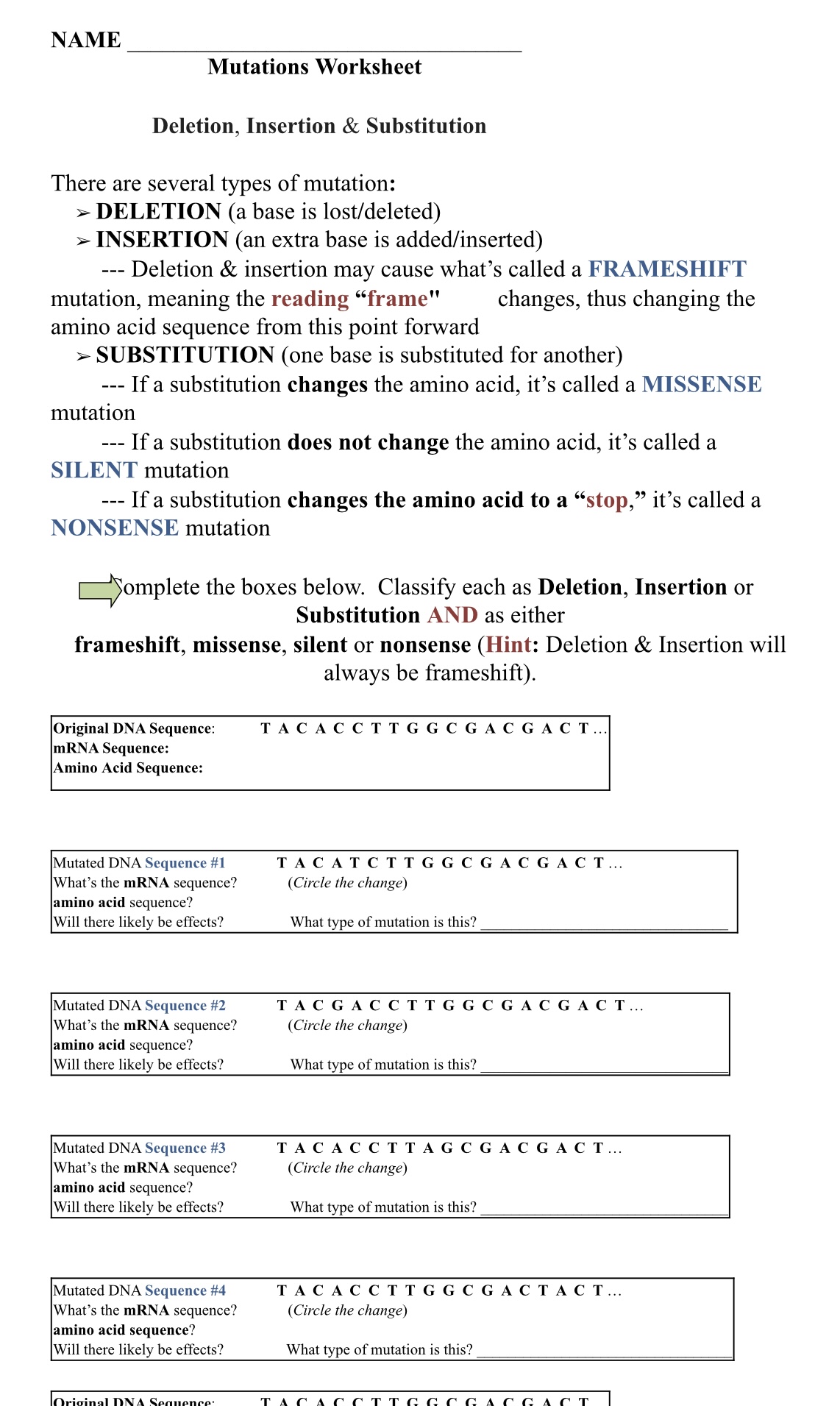 Solved Deletion, Insertion & SubstitutionThere are several | Chegg.com