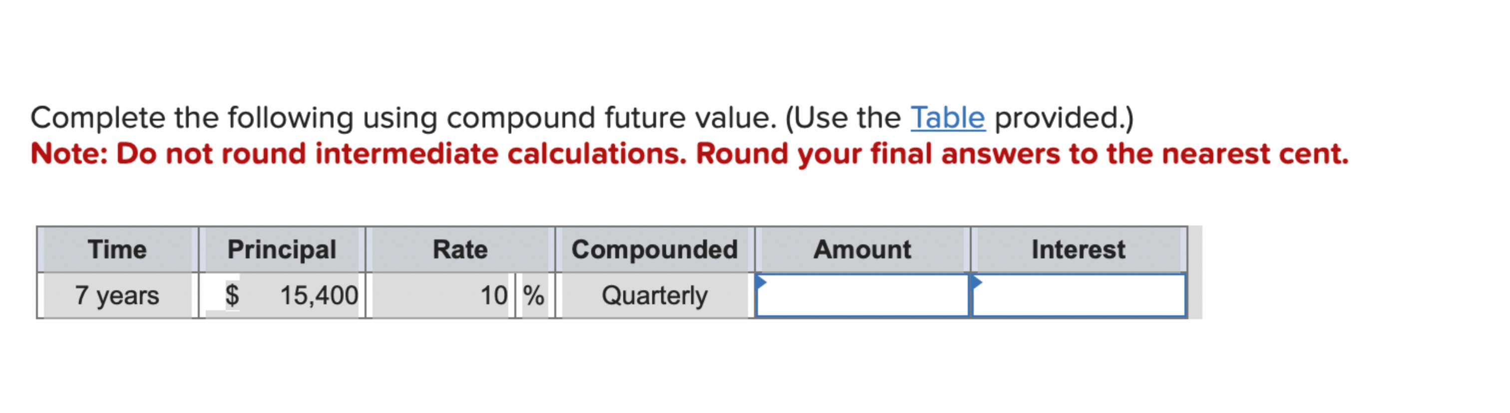Solved Complete the following using compound future value. | Chegg.com