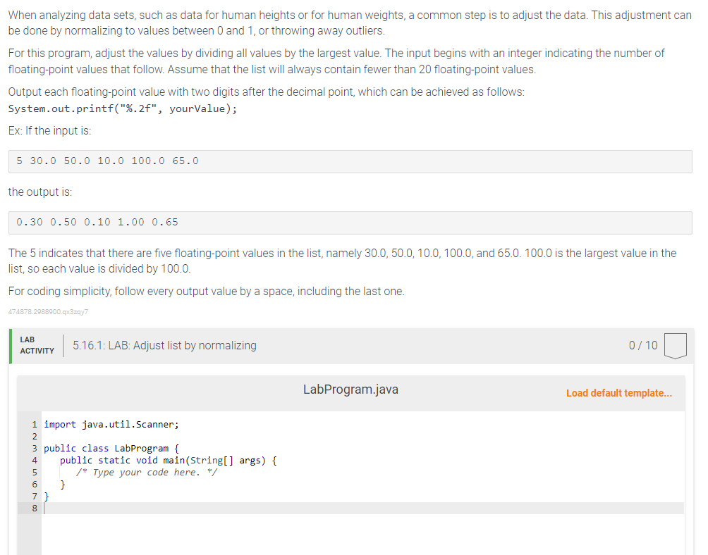 Solved When analyzing data sets, such as data for human | Chegg.com