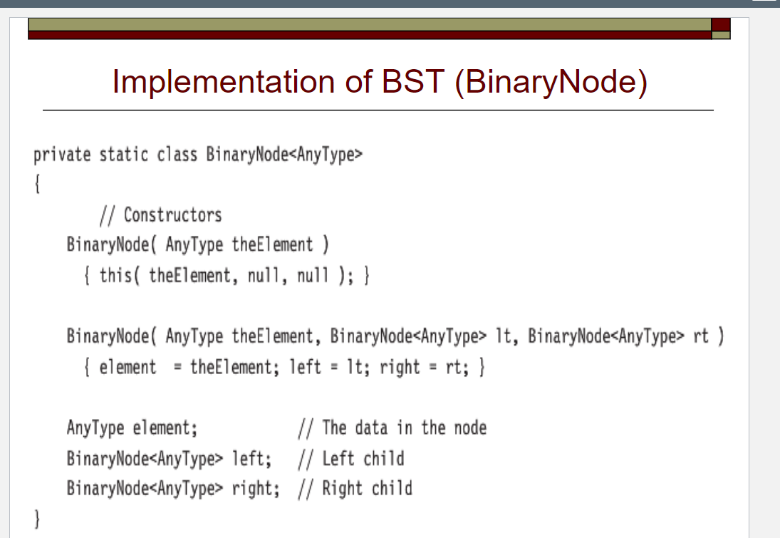 How To Implement The Generic Binary Search Tree