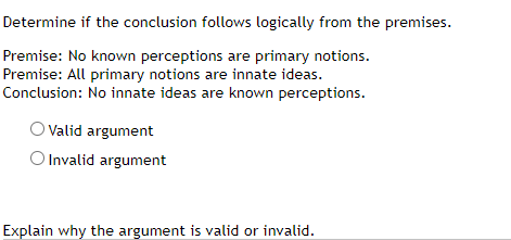 Solved Determine if the conclusion follows logically from | Chegg.com