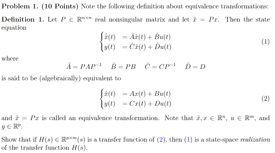 Problem 1. (10 Points) Note the following definition | Chegg.com