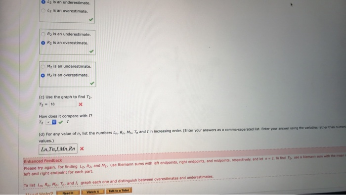 Solved Let 1 = / rx) dx, where f is the function whose graph | Chegg.com