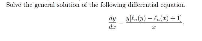 Solved Solve the general solution of the following | Chegg.com