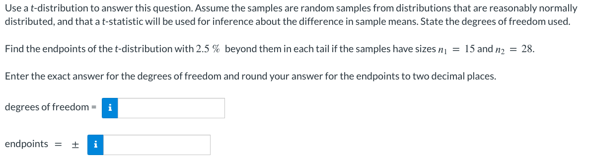 Solved Use a t-distribution to answer this question. Assume | Chegg.com