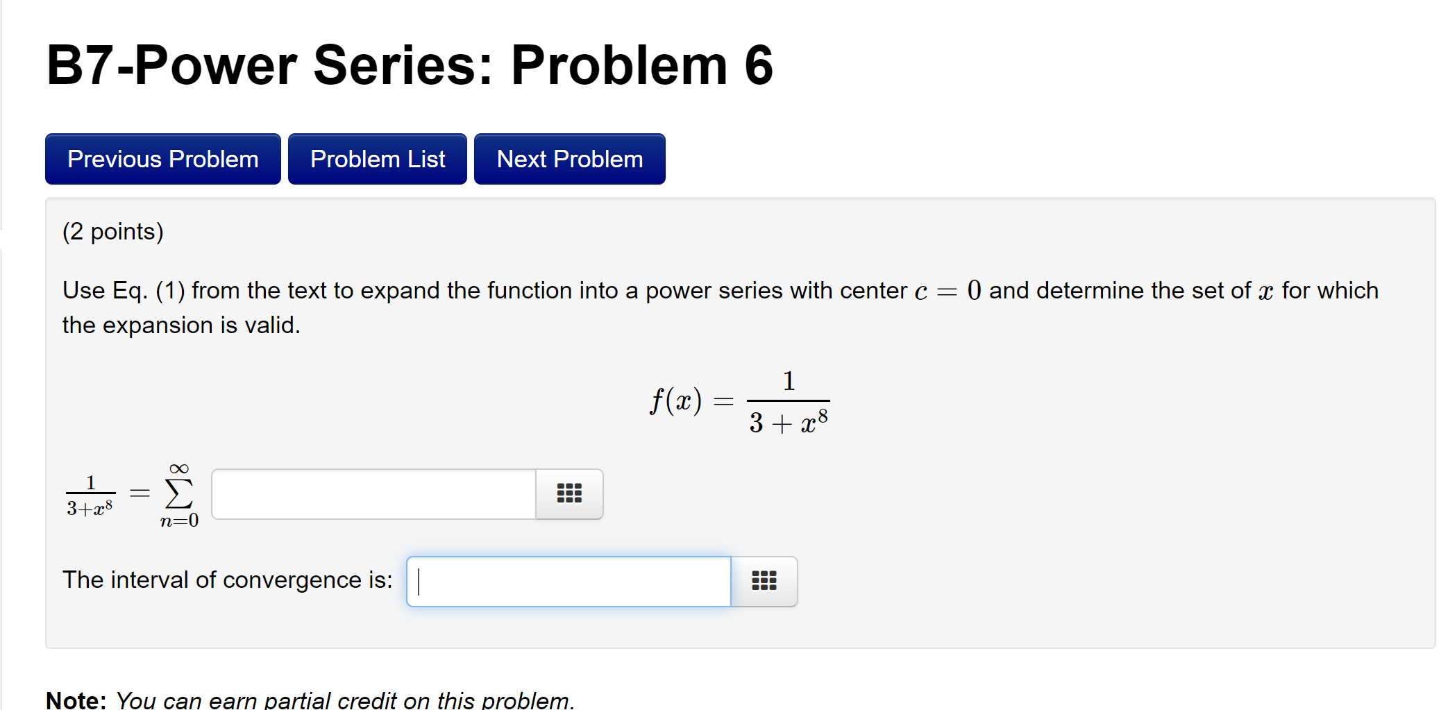 Solved Use Eq. (1) from the text to expand the function into | Chegg.com