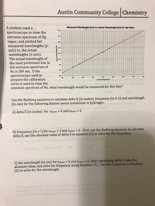 Solved Austin Community College Chemistry Chem 1111 Pre-Lab | Chegg.com
