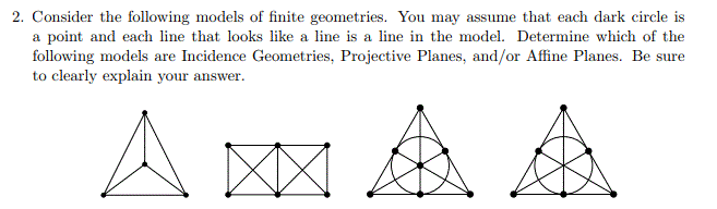 Solved 2. Consider the following models of finite | Chegg.com