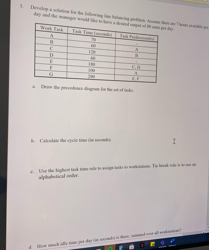Solved 3. Develop a solution for the following line | Chegg.com