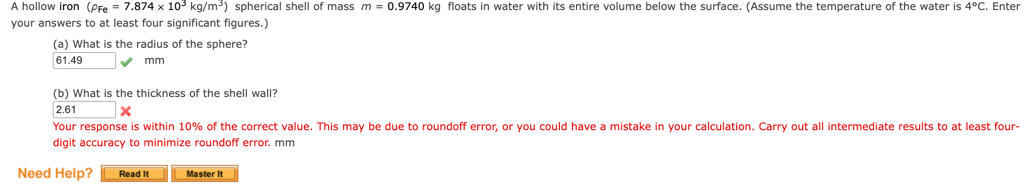 Solved your answers to at least four significant | Chegg.com