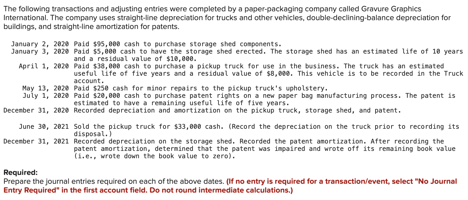 Solved Journal entry worksheet 12 Record the depreciation | Chegg.com