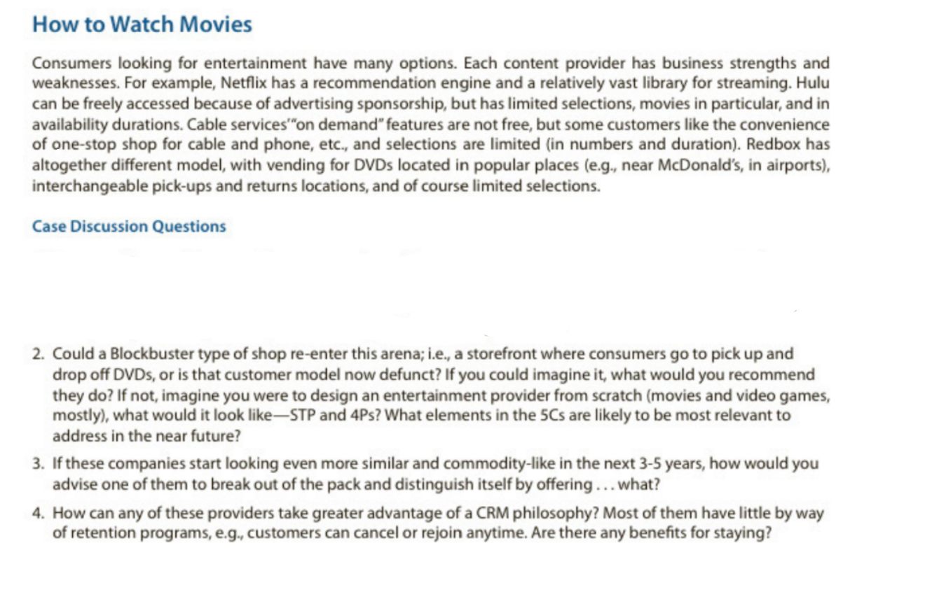 Solved answer the questions at the end of the case study. | Chegg.com