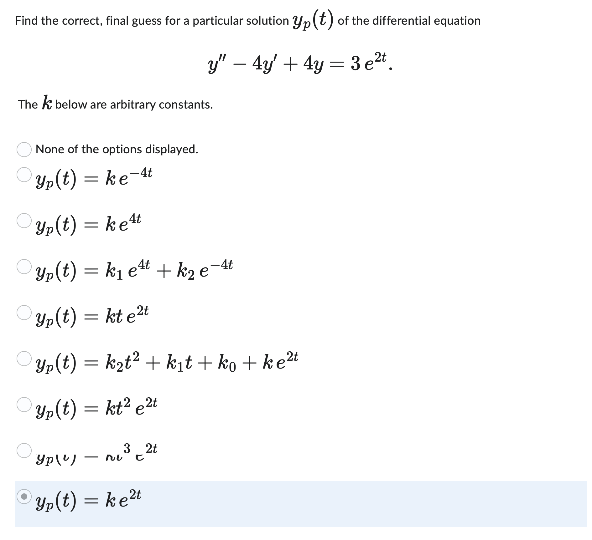Solved Find the correct, final guess for a particular | Chegg.com