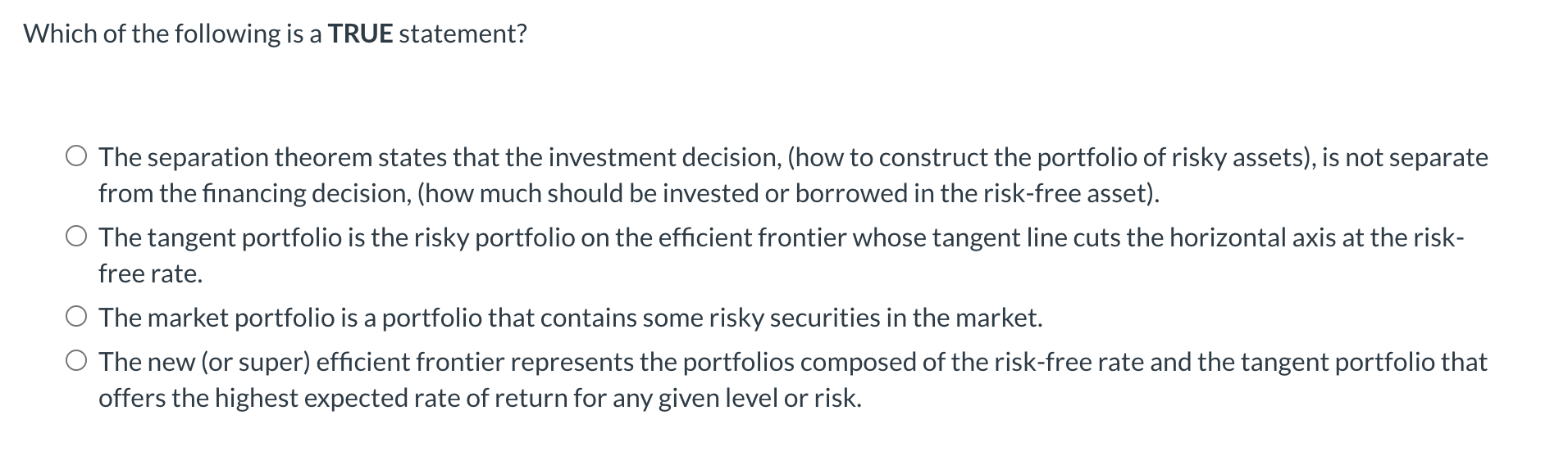 Solved Which of the following is a TRUE statement? The | Chegg.com
