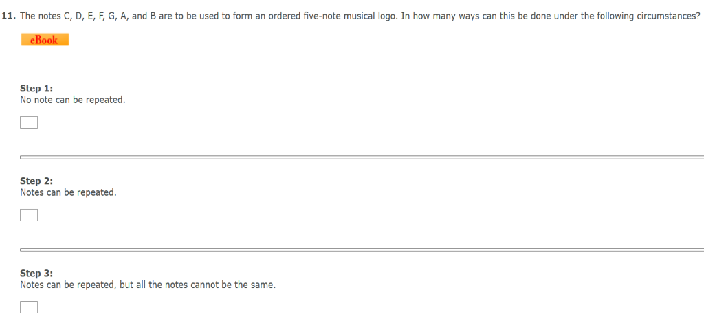 Solved 11. The notes C, D, E, F, G, A, and B are to be used | Chegg.com
