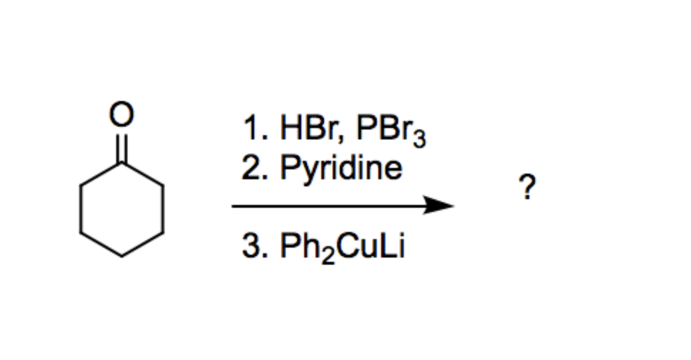 Solved 1. HBr, PBr3 2. Pyridine 3. Ph2Culi HO HO O Option | Chegg.com
