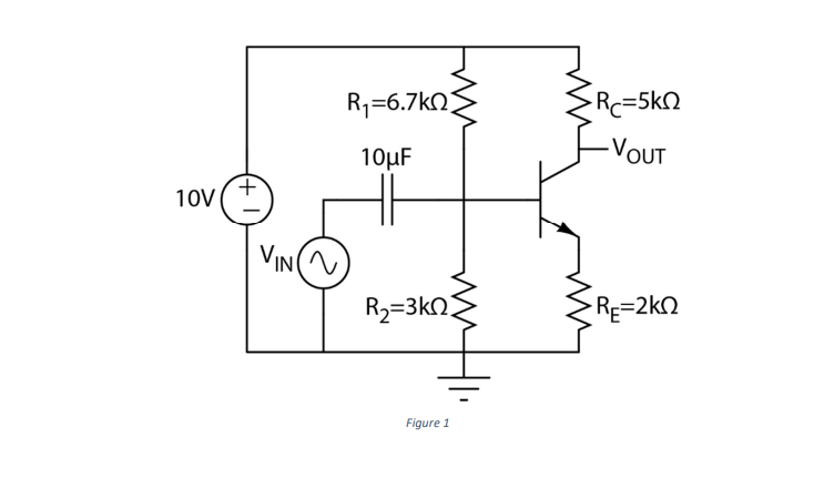 Solved 1. In Fig.1, calculate IC and VCE and determine if | Chegg.com